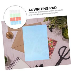 16pcs Translucent Reading Strip Playdough Tools Tools Jewelry Tools Writing Pads for Dyslexia Tools for A4 Writing Mats Office Writing Pads Exam Pad Boards PVC Exam Plates