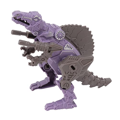 Alomejor Transforming Dinosaur Robot, Flexible Head Rotation, Endless Fun, Dinosaur Transforming Toy, Easy Assembly for Boys and Girls (Style 1)