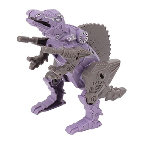 Alomejor Transforming Dinosaur Robot, Flexible Head Rotation, Endless Fun, Dinosaur Transforming Toy, Easy Assembly for Boys and Girls (Style 1)