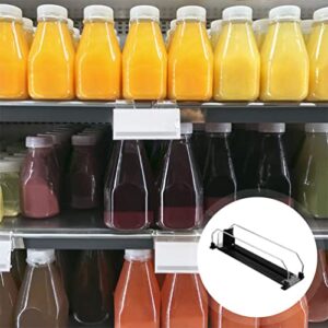 DOITOOL Mini Fridge 2pcs Drink Organizer for Fridge Pusher Glide -Self-Pushing -12inch Automatic Soda Can Organizer for Pantry/Vending Machine