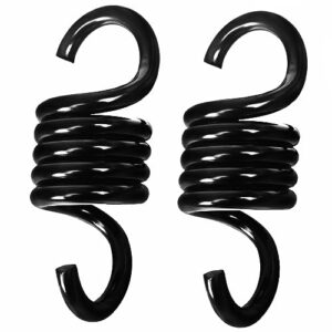 porch swing springs, black patio swing parts porch swing springs heavy duty 2 pack for patio swing hanger, hammock, boxing bag, egg chair