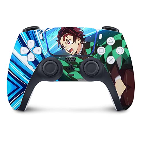 Stickers for PS5 Digital Version Anime Console and Controller Cover Vinyl Skins Wraps for Playstation 5