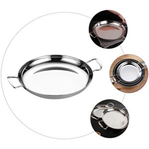 Luxshiny Crab Pots for Cooking Everyday Pan with Handles Stainless Steel Pot Korean Ramen Pot Stir Fry Pan Stewpot Skillet Saute Pan Induction Cooking Pot Casserole Pots 26cm