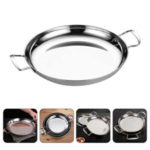 Luxshiny Crab Pots for Cooking Everyday Pan with Handles Stainless Steel Pot Korean Ramen Pot Stir Fry Pan Stewpot Skillet Saute Pan Induction Cooking Pot Casserole Pots 26cm