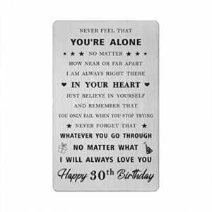 cpljw 30th birthday decorations gifts for women men - happy 30 years old birthday wallet card gifts