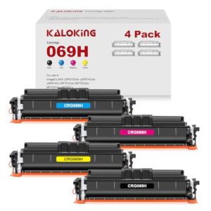 069h high yield compatible toner cartridge replacement for canon 069h 069 for imageclass mf753cdw mf751cdw lbp674cdw printer (4 pack)