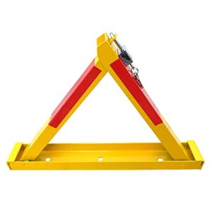 triangular folding parking barrier,removable parking space lock,manual parking blocker for lane interception parking