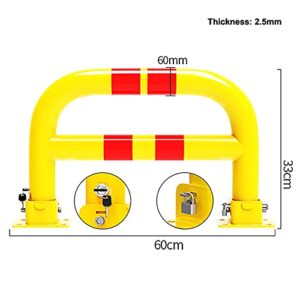 Lockable Folding Parking Barrier,Car Parking Space Post Lock Manual Parking Blocker,Removable Parking Space Lock,Safe and Anti-Collision