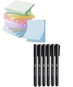 mr. pen- sticky notes and felt tip pens set