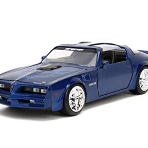 Big Time Muscle 1:24 1977 Pontiac Firebird Die-Cast Car, Toys for Kids and Adults(Metallic Blue)