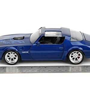 Big Time Muscle 1:24 1977 Pontiac Firebird Die-Cast Car, Toys for Kids and Adults(Metallic Blue)