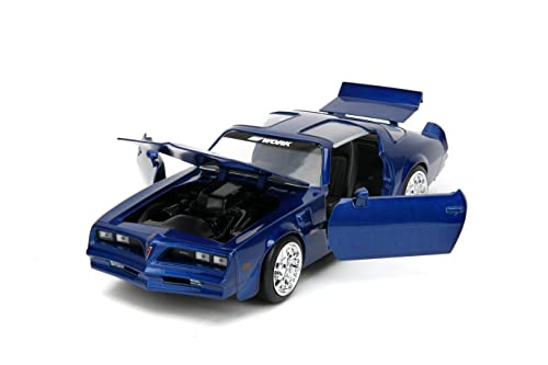 Big Time Muscle 1:24 1977 Pontiac Firebird Die-Cast Car, Toys for Kids and Adults(Metallic Blue)