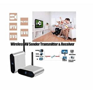 AV Transmitter Receiver, Digital Signal Transmitter and Receiver, 8 Channel 5.8GHz Wireless RCA Sound Video Sender Receiver for DVD Camera TV (US Plug)