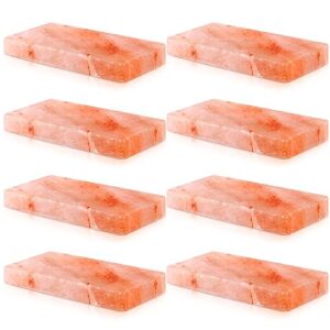 fabbay 8 pcs animal lick salt bulk himalayan salt block pink salt lick brick long lasting compressed minerals block for animals, horses, deer, cattle, sheep, and other livestock