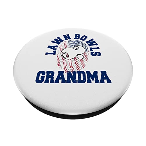 American Flag Fingerprint Patriotic Lawn Bowls Grandma PopSockets Swappable PopGrip