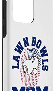 Galaxy S20 Ultra American Flag Fingerprint Patriotic Sports Lawn Bowls Mom Case