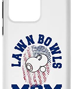 Galaxy S20 Ultra American Flag Fingerprint Patriotic Sports Lawn Bowls Mom Case