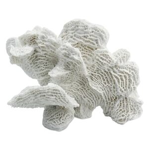 afadorable artificial coral statue, coral sculpture home decor resin coral decor, coastal decorations for home beach themed decor for party wedding room kitchen table shelf (white1)