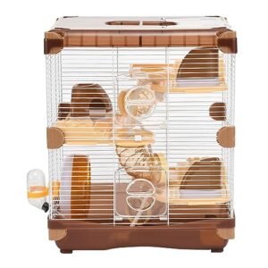 yibopet hamster cage small animal cage 3 layers cage size：14.17"(w) x10.63(l) x16.73 (h) suitable for hamsters up to 3.5 inch in length