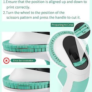 LabelCreate Embossing Label Maker Machine with Tapes, 3D Embosser Protable Handheld Label Machine, E975 Embosser Label Maker with 6 Rolls Embossing Label Tapes -Green