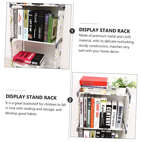 CAXUSD Combination Shelf Shoe Rack Shelf Clothing Shelves Clothes Organizer Rack Free Standing Bookcase Hangers for Clothes Clothing Shelf Storage Shelf Display Stand Rack Simple Fabric