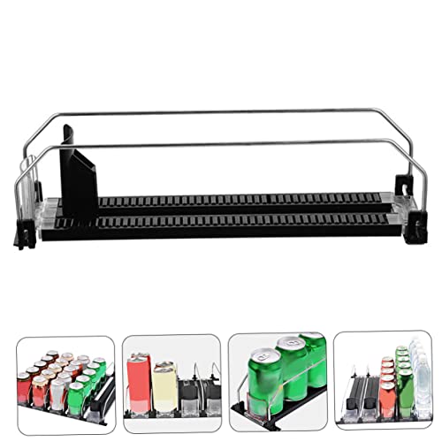 SUPVOX Drink Manager Plastic Organizer A Vending Machine Plastic Drinkware Bottle Sliding Organizer Plastic Drink Puller Vending Machine Glide Beverage Pusher Bottle Can Organizer Pulley