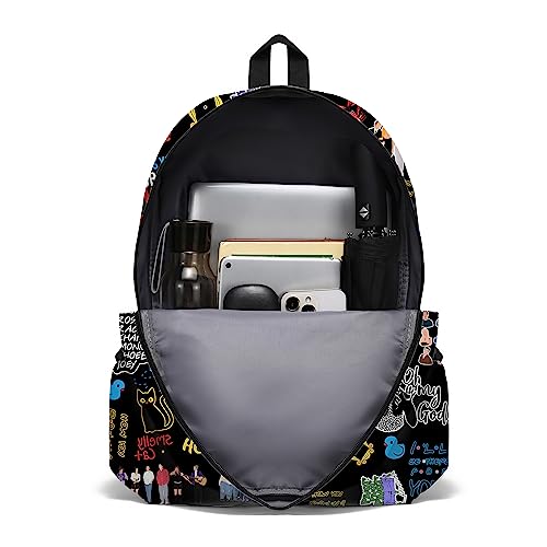 Eiajazet Anime Backpack Movie Bag Travel Hiking Daypack 17Inch Lightweight Backpack Perfect Gifts for Fans Men Women