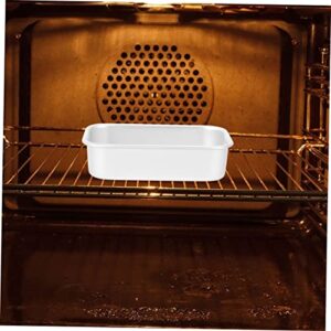 UPKOCH Bread Pan 2pcs Square Cake Mold Toaster Oven Pan Silicone Mini Loaf Pan Pancake Mold Loaf Tray Bread Bin Baking Mold Cake Baking Mold Cake Mold Silver Muffin Jelly