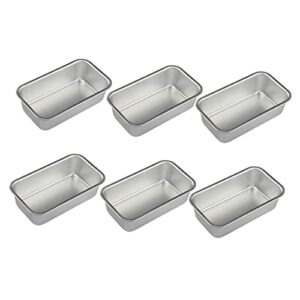 UPKOCH 7pcs Cupcake Baking Pan Cakesicles Mold Mini Cupcake Pan Bread Loaf Tray Bread Toast Box Brownie Kitchen Supplies Baking Tray Household Baking Plate Non Stick Pan Small Bread Oven