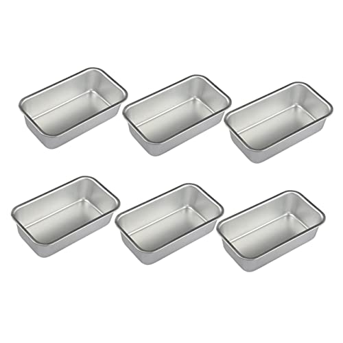 UPKOCH 7pcs Cupcake Baking Pan Cakesicles Mold Mini Cupcake Pan Bread Loaf Tray Bread Toast Box Brownie Kitchen Supplies Baking Tray Household Baking Plate Non Stick Pan Small Bread Oven