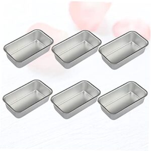 UPKOCH 7pcs Cupcake Baking Pan Cakesicles Mold Mini Cupcake Pan Bread Loaf Tray Bread Toast Box Brownie Kitchen Supplies Baking Tray Household Baking Plate Non Stick Pan Small Bread Oven