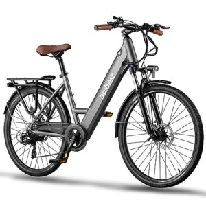 actbest core electric bike, 500w brushless motor cityrun ebike, 468wh removable built-in battery, step-thru electric bicycle with 7-speed, up to 50 miles, e-bikes for adults