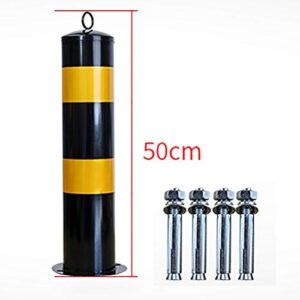 Driveway Bollards Features Reflective Tape,Car Park Driveway Guard Saver,Space Saver,Easy Installation Private Car Parking Space Lock