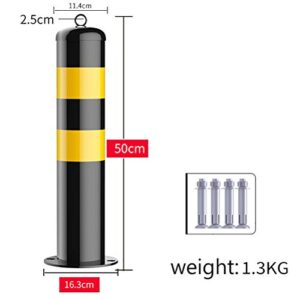 Driveway Bollards Features Reflective Tape,Car Park Driveway Guard Saver,Space Saver,Easy Installation Private Car Parking Space Lock