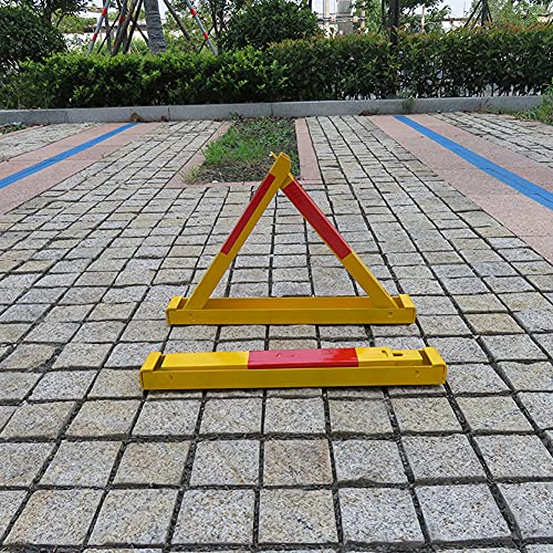 Triangular Folding Parking Barrier,Removable Parking Space Lock,Manual Parking Blocker for Lane Interception Parking