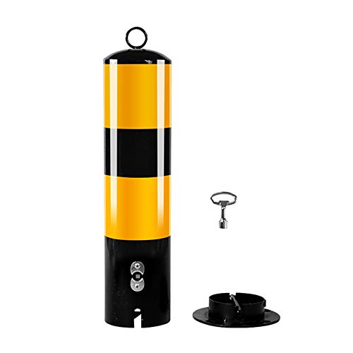 Car Parking Space Lock Bollard Yellow & Black,for Parking Spaces and Driveways/As Shown/H50cm