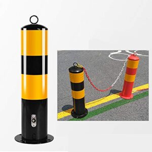 Car Parking Space Lock Bollard Yellow & Black,for Parking Spaces and Driveways/As Shown/H50cm