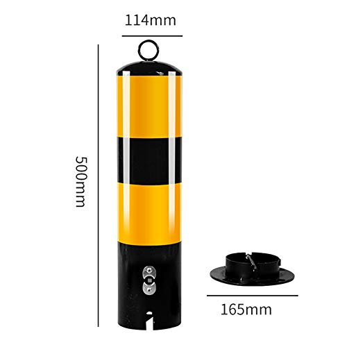 Car Parking Space Lock Bollard Yellow & Black,for Parking Spaces and Driveways/As Shown/H50cm