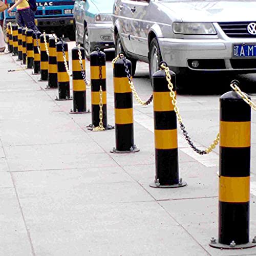 2pcs Security Bollard with Removable Base,Durable Metal Car Parking Space Lock Bollard 50cm Protects Your Parking Space