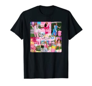 barbie the movie: barbie movie grid t-shirt