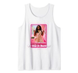 barbie the movie: we did it! tank top