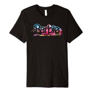 Barbie The Movie: Barbie Logo Fill Premium T-Shirt