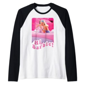 Barbie The Movie: Hi Barbie Car Raglan Baseball Tee