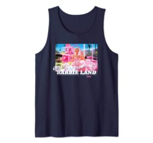 barbie the movie: greetings from barbie land tank top