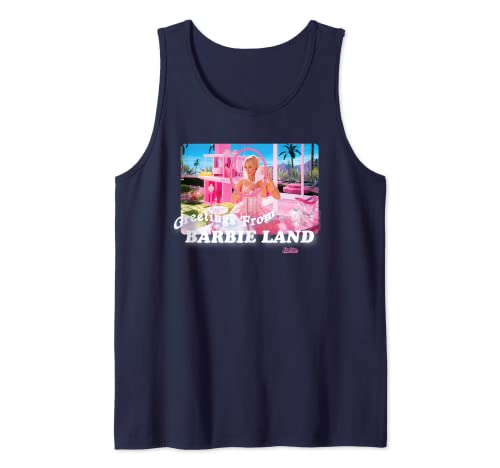 Barbie The Movie: Greetings From Barbie Land Tank Top