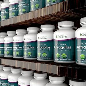 Astragalus Capsules 5,000 mg - 250 Capsules, 8+ Month Supply - Superior Strength Astragalus Root Extract 20:1 - Non GMO, Vegetarian & Vegan Friendly - Supports the Immune System & Cardiovascular