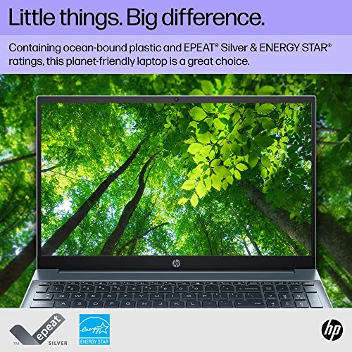 HP Pavilion 15.6" FHD Touchscreen Laptop, Intel 13th Gen Core i7-1355U Processor, GeForce MX550 Graphics, Wi-Fi 6, Backlit Keyboard, HDMI, Webcam, Windows 11 Home, Blue (32GB RAM | 1TB SSD)