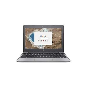 hp 11.6-inch chromebook 11-v010nr hd display, intel celeron n3060 4gb ram 16gb emmc, sd card reader usb hdmi ports, google chrome os notebook (renewed)