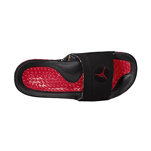 Nike Men's Jordan Hydro 8 Retro Slides, Black/Red/White/Maize, 9