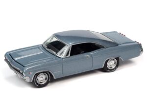 1965 chevy impala ss glacier gray metallic limited edition to 3748 pieces worldwide muscle cars usa series 1/64 diecast model car by johnny lightning jlmc025-jlsp140a